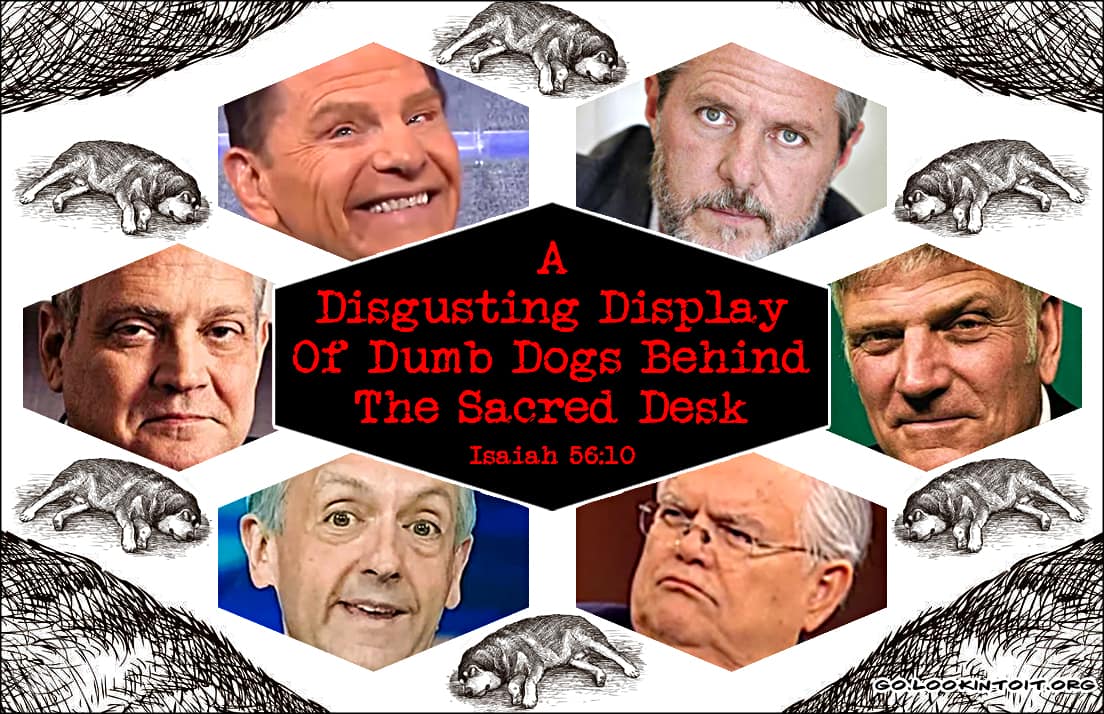 A Disgusting Display Of Dumb Dogs Behind The Sacred Desk